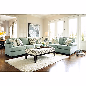 Signature Design by Ashley Mirimyn Cottage Vintage Hand-Finished Round Accent Table, Distressed White Finish