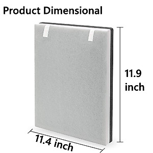 getalong 2 Pack Vital 100 True HEPA Replacement Filters Compatible for LEVOIT Vital 100,Vital 100-RF, Activated Carbon Filter