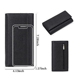 GOIACII Women's Wallet RFID Blocking Genuine Leather Large Capacity Card holder Ladies Clutch purses for women