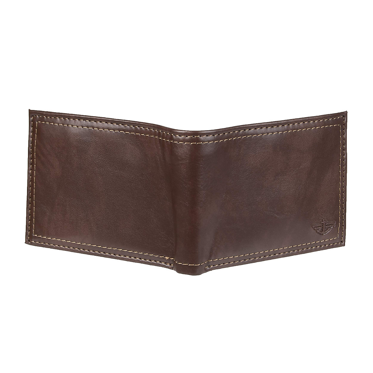 Dockers Men's Extra Capacity Bifold Wallet-ID Window and Multiple Card Slots, Brown, One Size