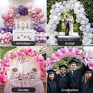 Toosci Balloon Arch Kit 9FT Height & 10FT Width, Adjustable Balloon Arch Stand Set，Balloon Arch Frame with Base for Wedding Baby Shower Birthday Party Supplies Decorations