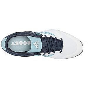 adidas Women's Golf Shoe, White/Hazy Sky/Crew Navy, 8.5