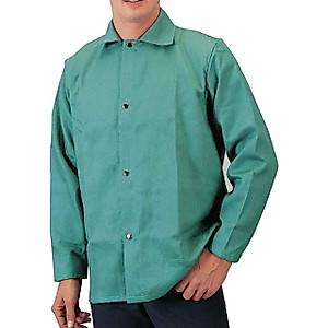 Tillman 6230-M Lightweight 30" GREEN Jacket Flame Retardant Cotton - MEDIUM