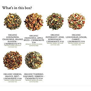 Palais des Thés - Organic L'Herboriste Set - Selection of 36 Count Premium Herbal Tea Biodegradable Bags Box