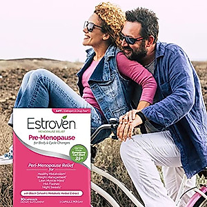 Estroven Pre-Menopause Relief, 30 Ct., Clinically Proven Ingredients, Provides Menopause Relief plus Night Sweats & Hot Flash Relief, Drug-Free or Estrogen Free