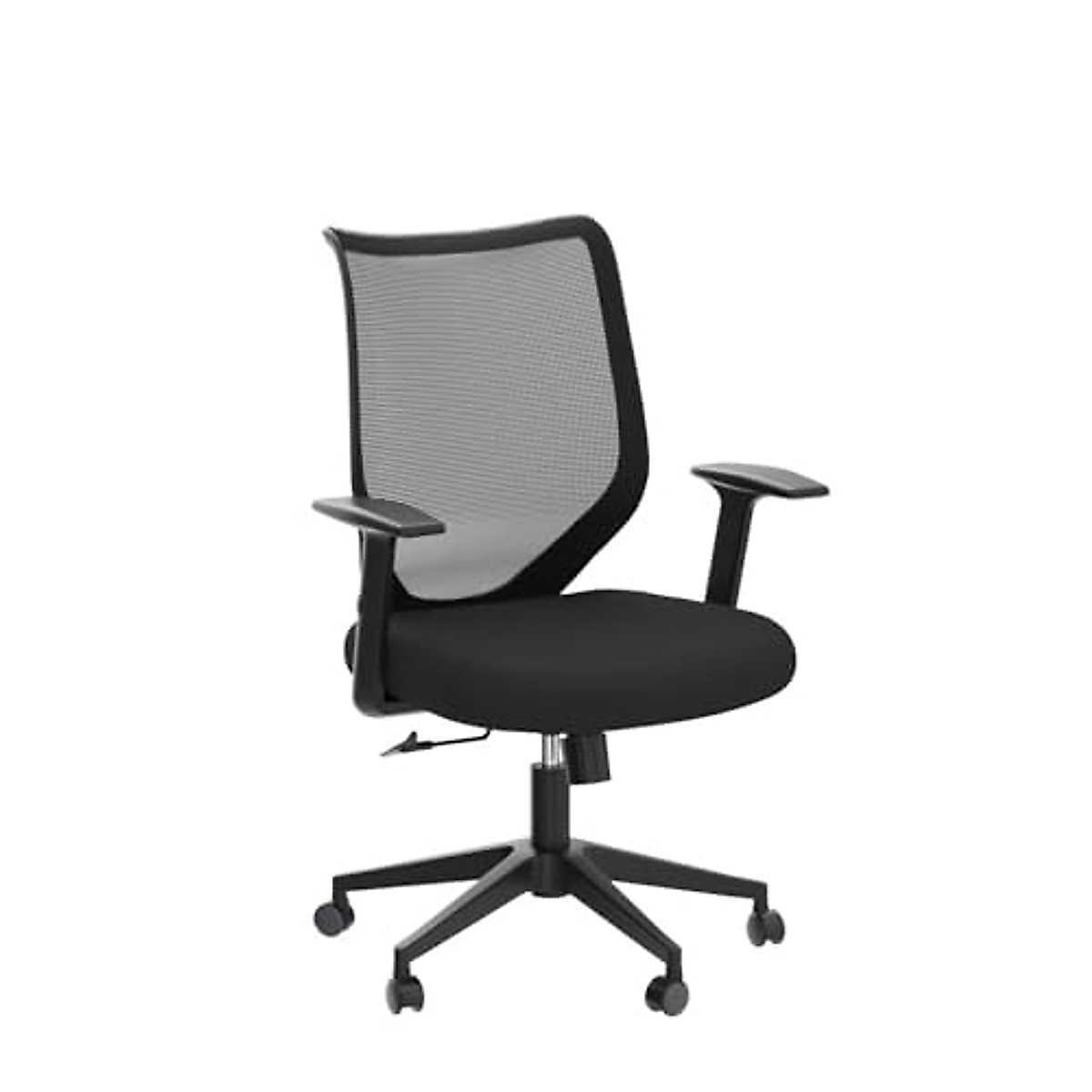 ETasker Ergonomic Office Chair Home: Mesh Desk Chair with Adjustable Arms - Mid Back Computer Chairs for Women Adults - Swivel Task Chair Comfortable for Home Office (Black)