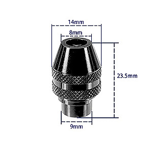 2Pcs Multi Quick Change Keyless Chuck Replacement for Dremel 4486 Rotary Tools 3000 4000 7700 8200