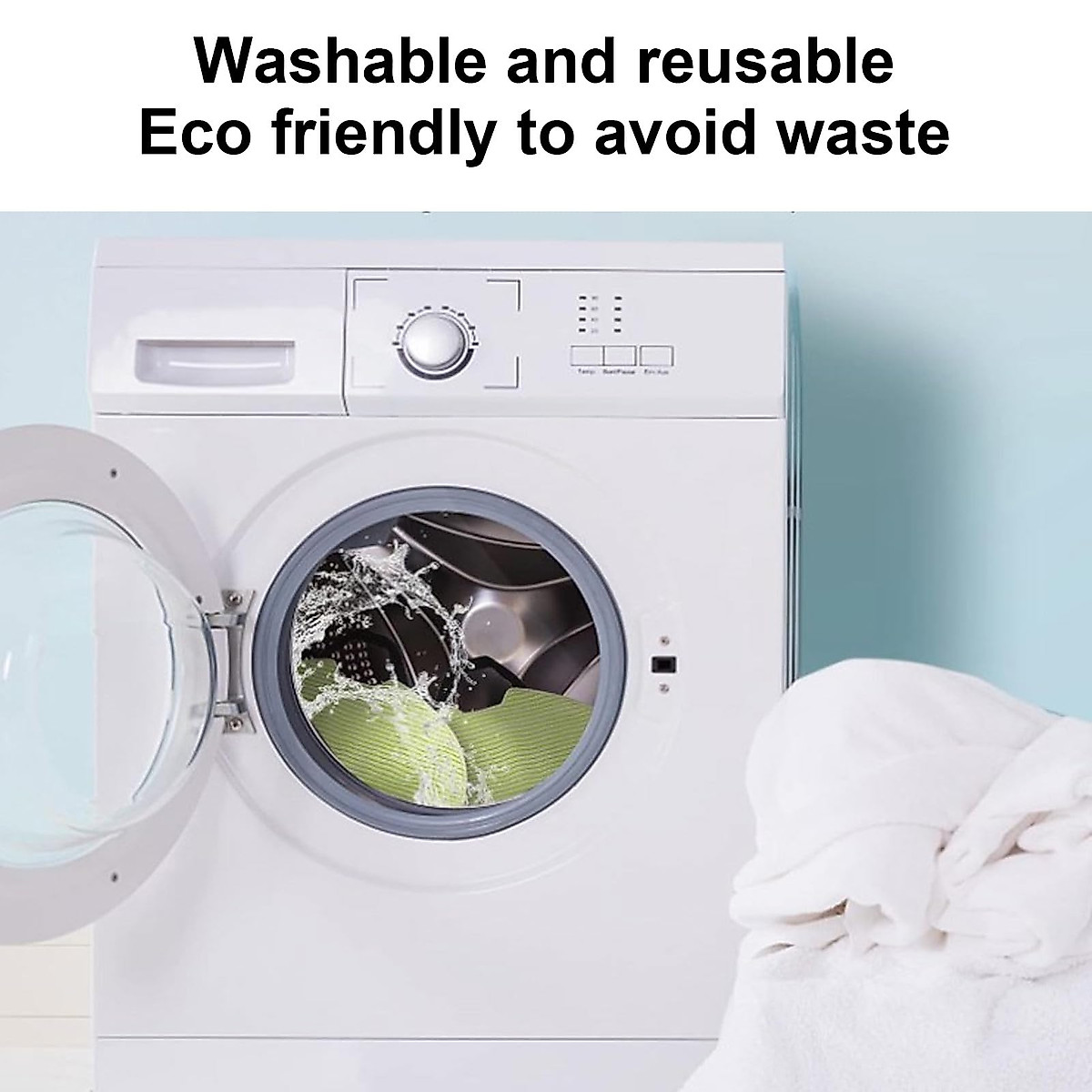 4pcs Reusable Mop Pads Refill, Vacuum Mop Pads Shed Resistant Highly Absorbent Reusable Mop Cloth Pad for Shark RV2410WD RV2610WD,Microfiber Replacement Mopping Cloths Componente