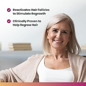 Regoxidine Women's Minoxidil Topical & Foam Helps Restore Top of Scalp Hair Loss and Support Hair Regrowth with Unscented Topical Treatment for Thinning Hair (5% Foam 8-Month Supply)