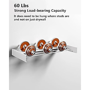 Laundry Drying Rack, 31.5" Wall Mounted Drying Rack, Collapsible Drying Rack with 60lbs Capacity, Space Saving Drying Rack with Wall Template, Screwdriver Bit & Drill Bit, White Upgrade