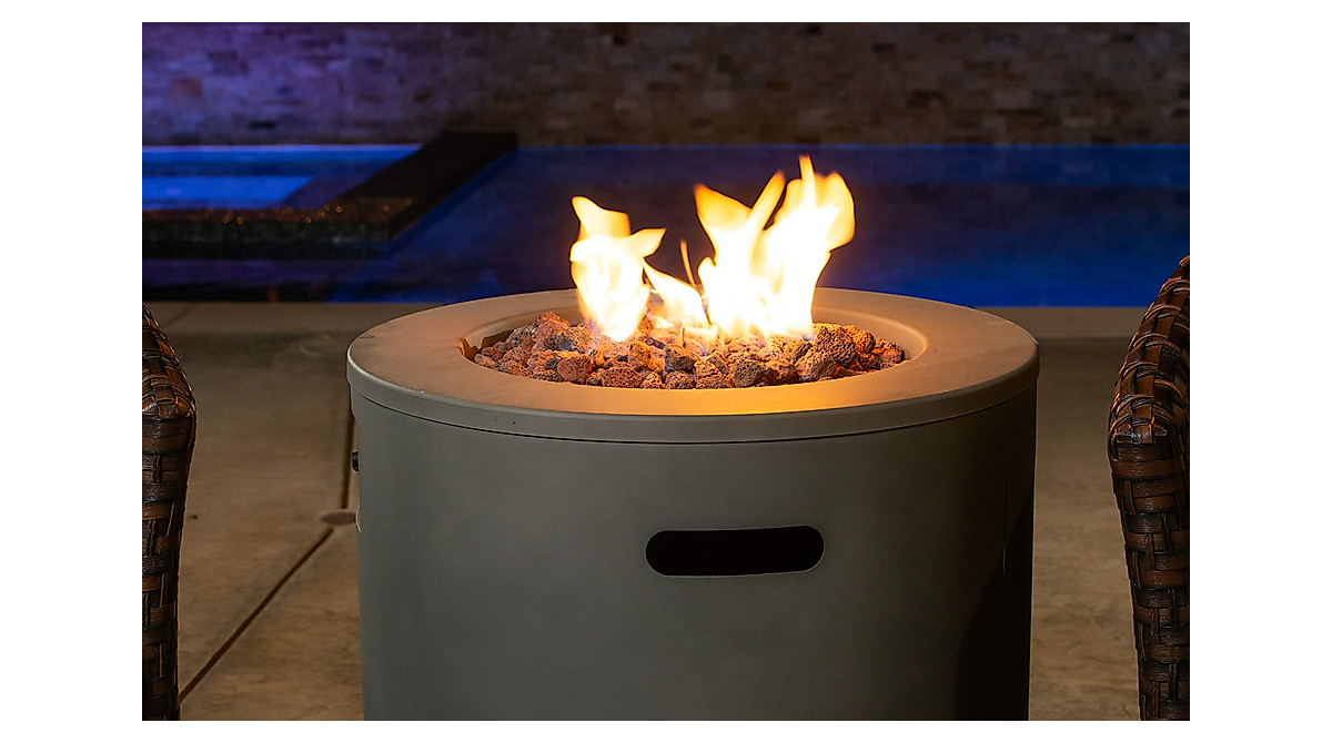 Bond Manufacturing 52144 Acero 23" Round 50,000 BTU Gas Fire Column ...