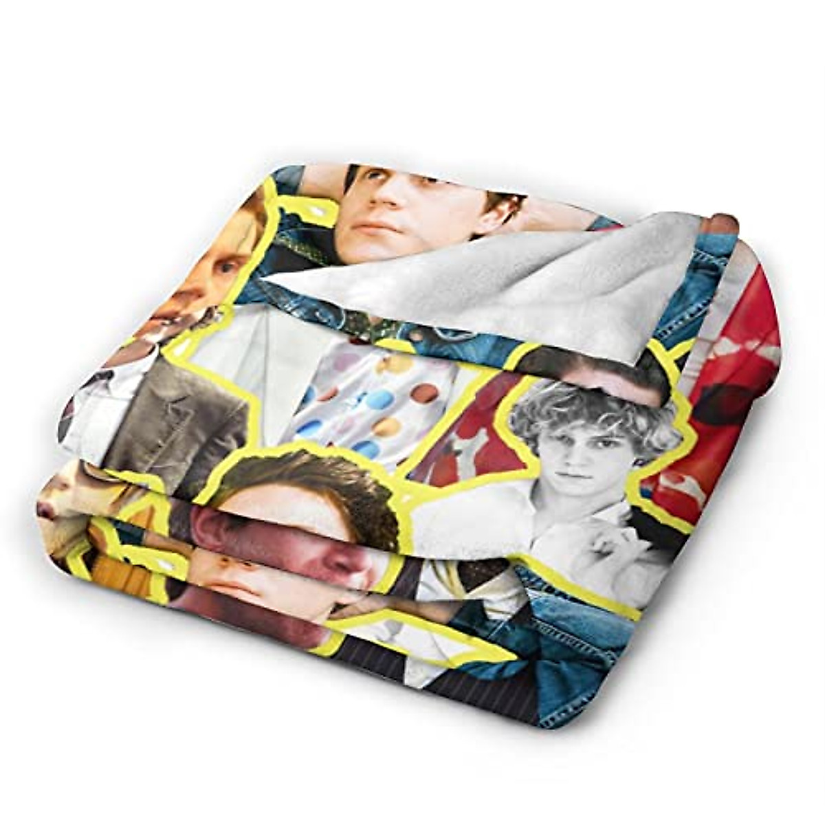 Blanket Evan Peters Soft and Comfortable Warm Fleece Blanket for Sofa, Office Bed car Camp Couch Cozy Plush Throw Blankets Beach Blankets