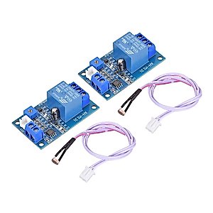 uxcell Photosensitive Sensor Module Light Intensity Detection with Wire DC 12V 2pcs