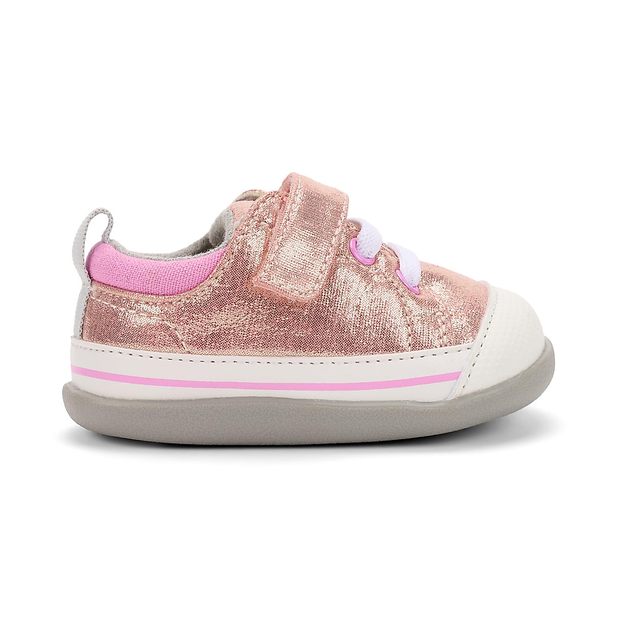 See Kai Run - Stevie II First Walker Shoe for Infants, Rose Shimmer, Infant 4