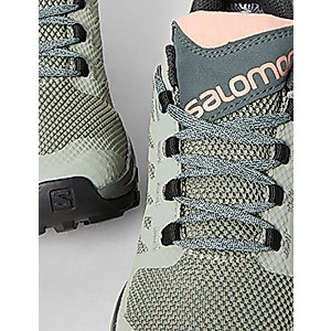 Salomon Outline Gore-TEX Hiking Shoes for Women, Shadow/Urban Chic/Coral Almond, 8