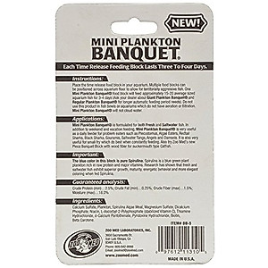 Zoo Med Laboratories AZMBB5 Plankton Banquet Block Feeder Mini, 12 Count