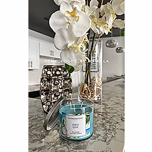 Huntington Home Soy Blend Scented Candle All Scented, 3 Wicks 45/60 Hours (Coco Cove)