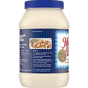 Miracle Whip Dressing, for a Keto and Low Carb Lifestyle, (30 fl oz Jar)