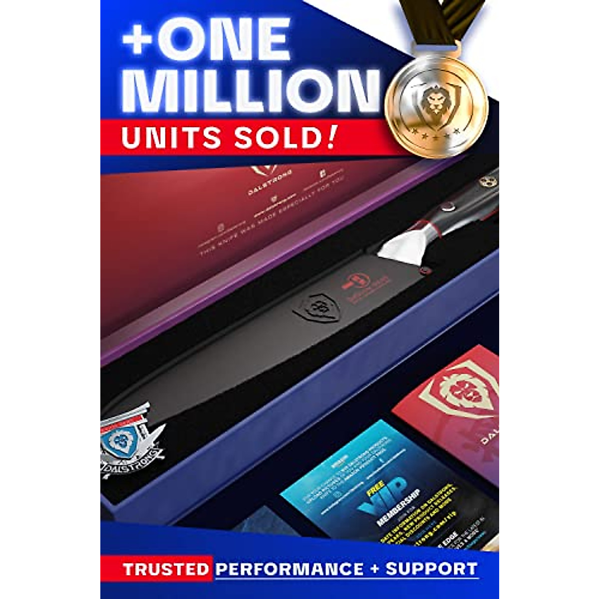 DALSTRONG Utility Knife - 6 inch - Shogun Series ELITE - Damascus - Japanese AUS-10V Super Steel Kitchen Knife - Vacuum Heat Treated - Cooking Knife Vegetables Meat - w/Sheath