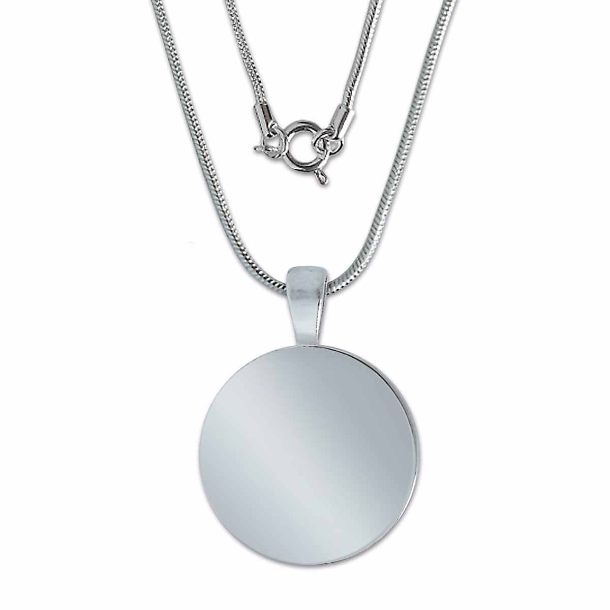 GRAPHICS & MORE Christmas Holiday Santa Delivering Toys 0.75" Pendant with Sterling Silver Plated Chain