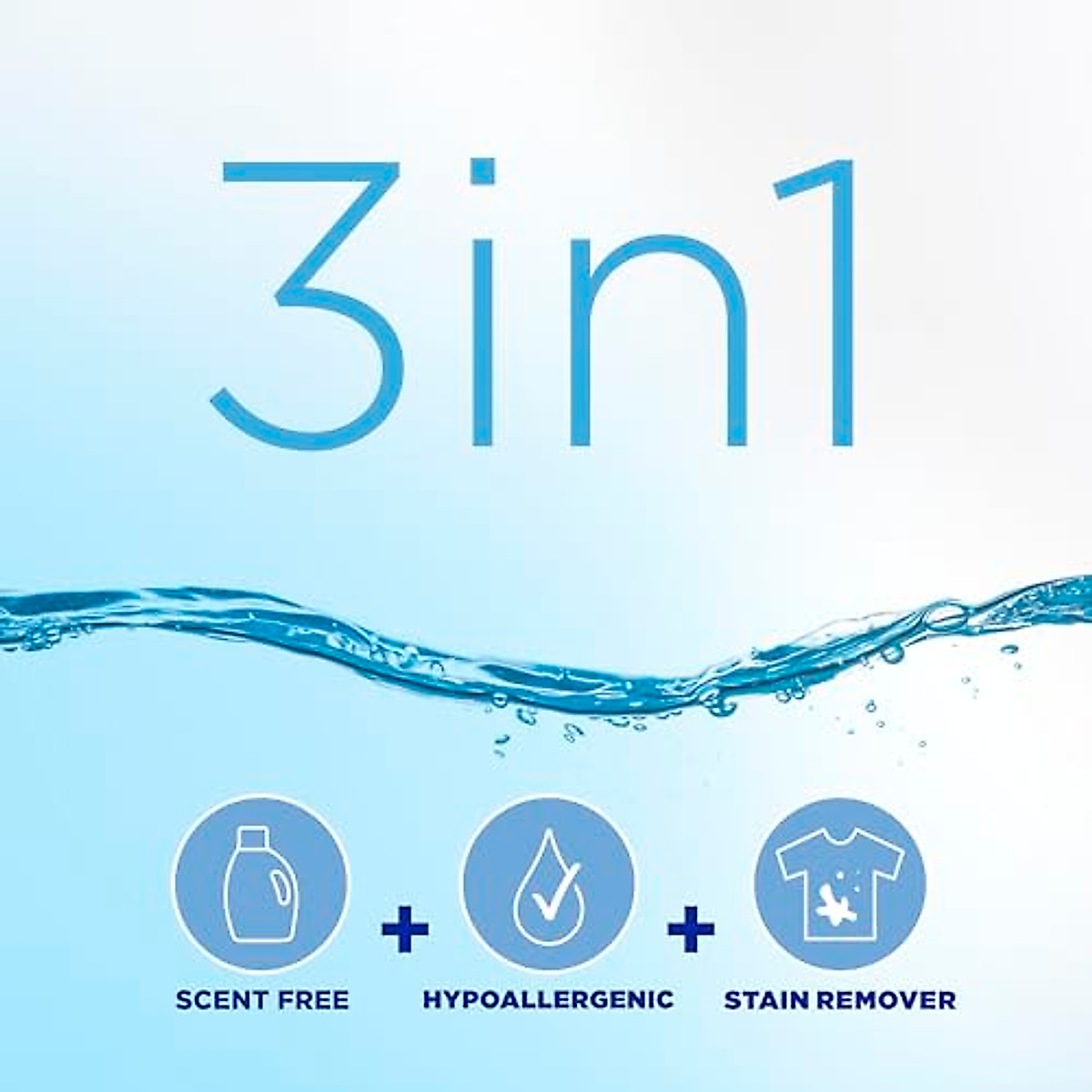 Tide Free & Gentle Liquid Laundry Detergent, 100 Loads, 132 fl oz, Tide Laundry Detergent, Clean Laundry Detergent