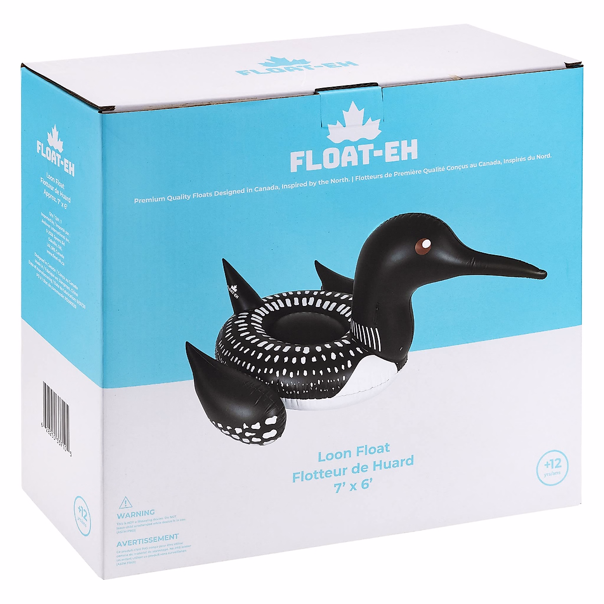 FLOAT-EH Loon Pool Float for Adults - Beach Floats are Thick, Durable, and Vinyl Designed - Lake Floaties Inspired by The North