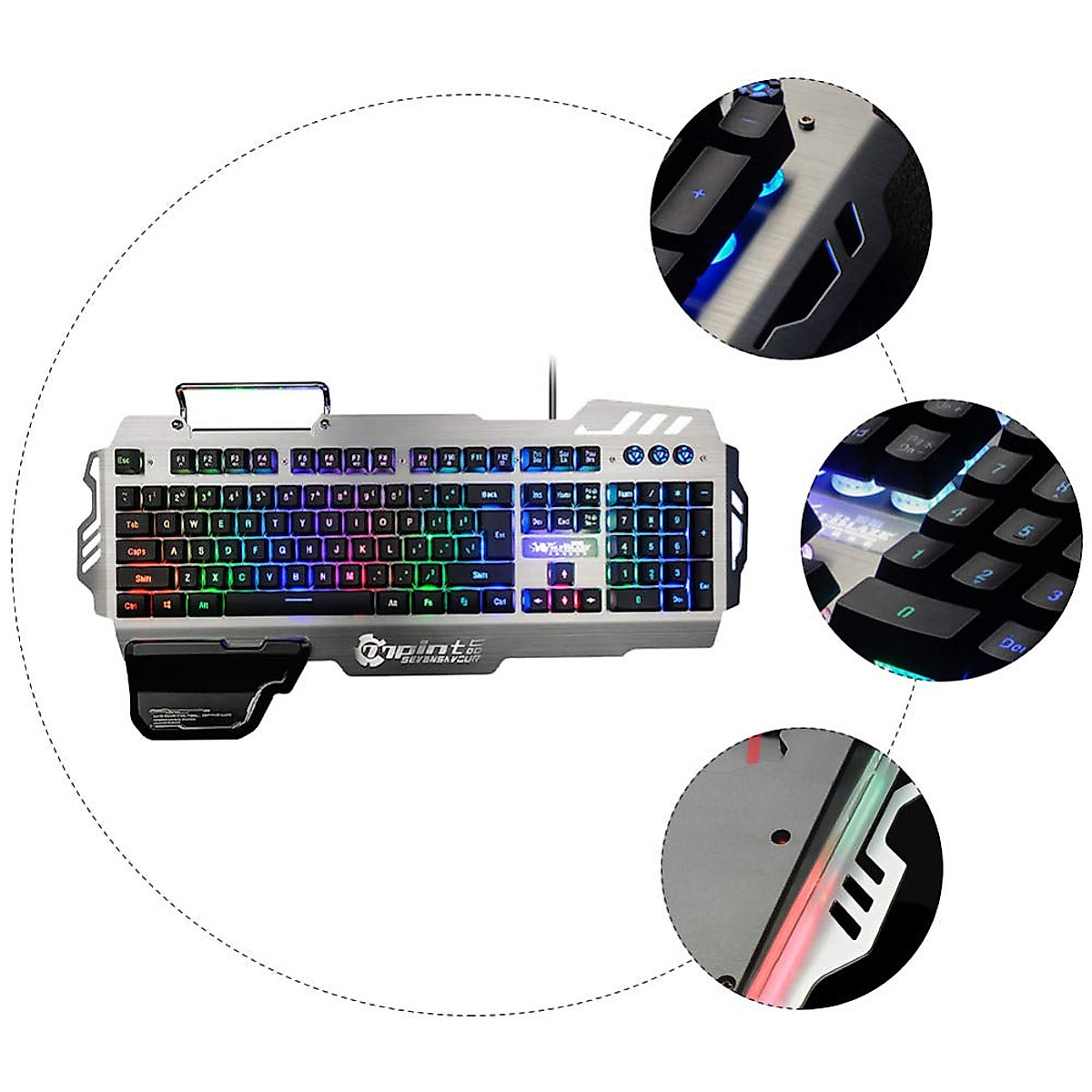 SOLUSTRE Gaming backlit keyboard wireless keyboards Laptop Keyboard keybar Laptop Accessory Notebook Keyboard desktop keyboard keybord wireless keyboard for laptop Metal Accessories abs