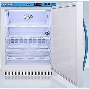 Summit Appliance ARS6PV Pharma-Vac Performance Series 6 Cu.Ft. Freestanding ADA Height Vaccine All-refrigerator with Auto Defrost, Factory-installed Lock, Digital Thermostat and White Cabinet