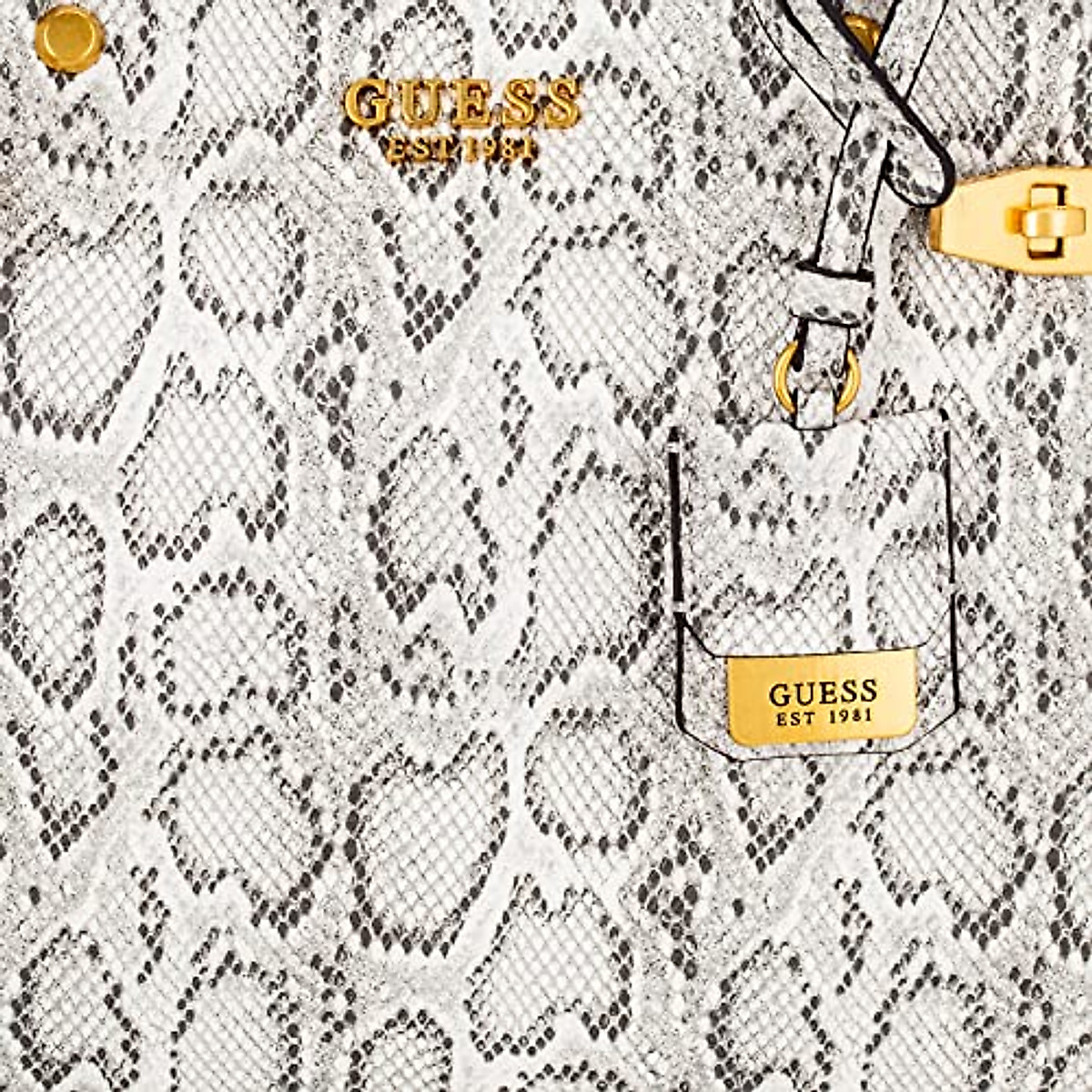 GUESS Zadie Logo Girlfriend Satchel, Python
