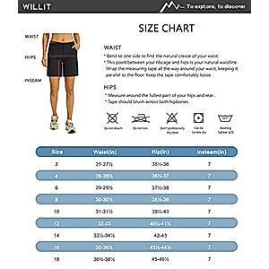 Willit Women's Golf Hiking Shorts Cargo Quick Dry Athletic Shorts Casual Summer Shorts with Pockets 7" Navy Blue 6
