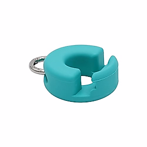GoDonut – Phone Stand Mini – Portable Keychain Cell Phone Holder – Desk Accessory – Perfect for Travel, Office, Nightstand – Compatible with iPad Mini, iPhone & Most Smartphones – Teal