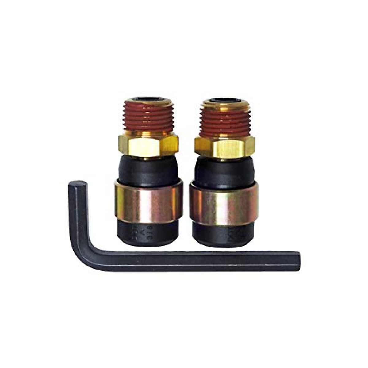 Road Superior Truck Parts Rubber Air Line Quick Repair Swivel Kit for Truck and Trailers, 1/2" NPT Fittings