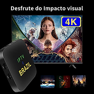 BOMIX IPTV6 Brazil HD 4K Video Player with 16GB Storage, OS Android 9, Different Languages