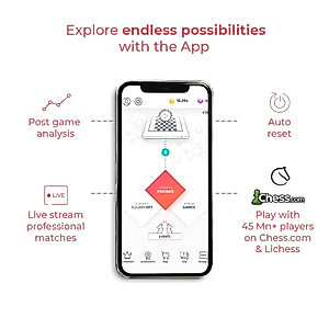 Square Off Grand Kingdom Set | Automated Chessboard for Adults & Kids | World's Smartest Electronic Chess Board | Magnetic Wooden Chess Sets with Self Moving Pieces