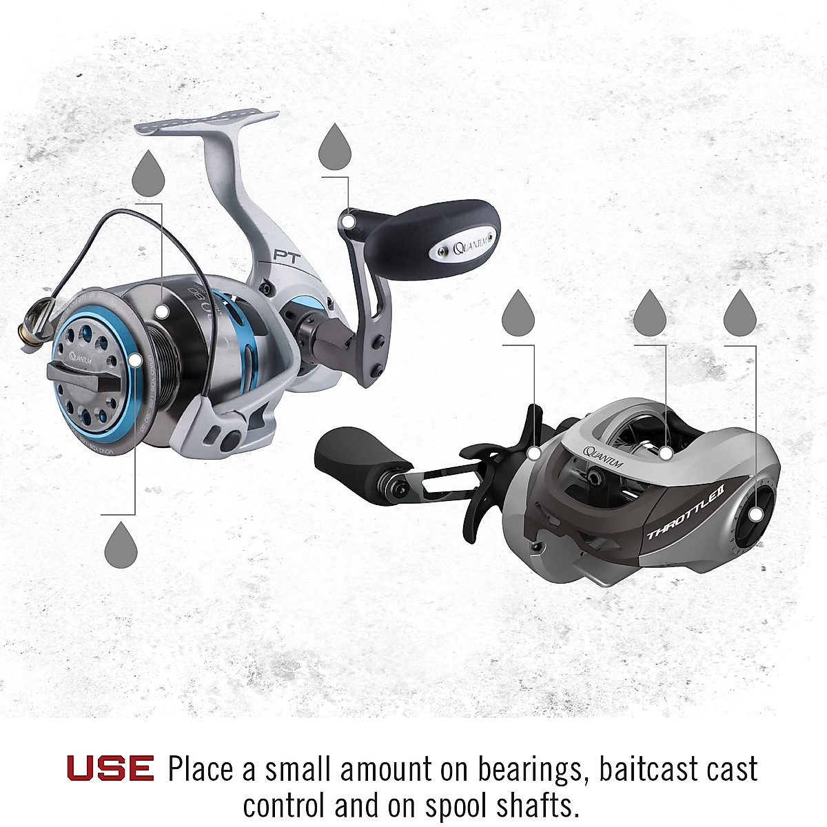 Quantum Hot Sauce Fishing Reel Oil, Ultra-Low Viscosity Full Synthetic Lubrication, Prevents Corrosion and Breakdown, Noise Reduction, Enhances Free Rotation for Smooth and Longer Casts (.4 oz)