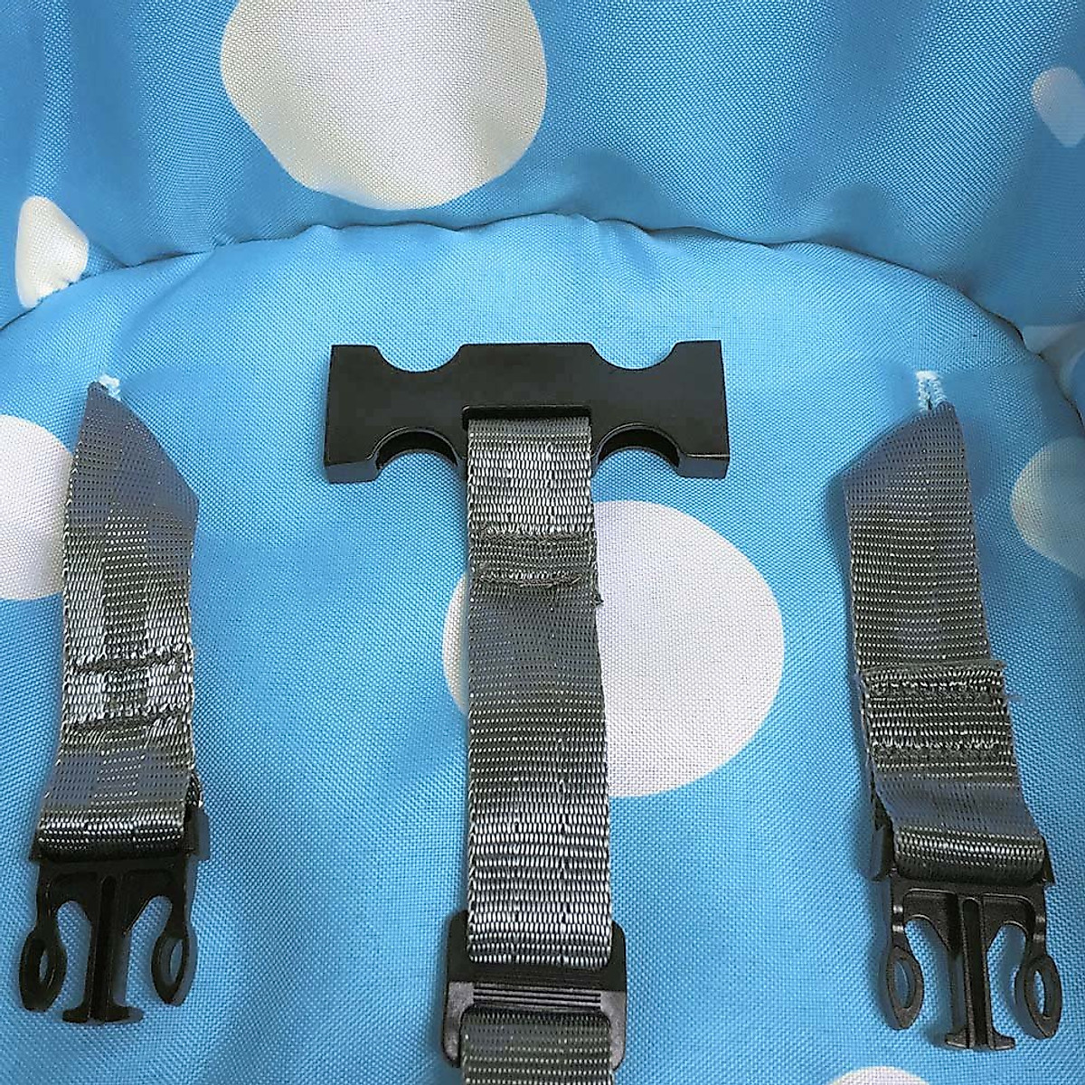 AT Seat Covers Cushion for IKEA Antilop Highchair, Washable Foldable Baby Highchair Cover IKEA Childs Chair Insert Mat Cushion(Blue)