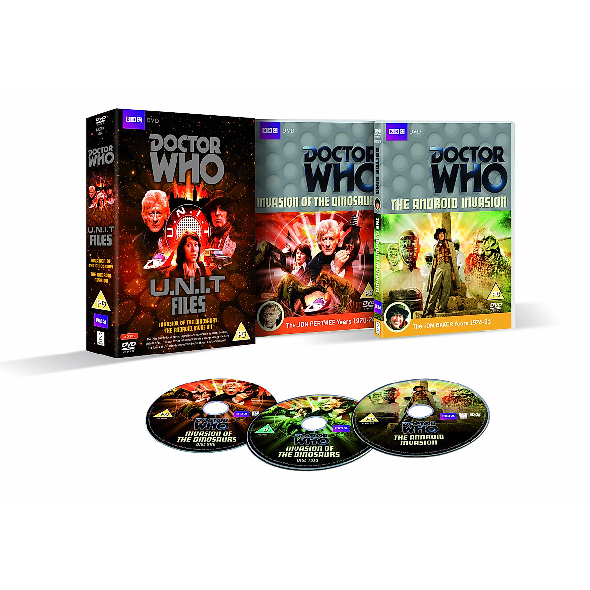 Doctor Who - U.N.I.T Files (Invasion of the Dinosaurs and the Android Invasion) [DVD] [UK Import]