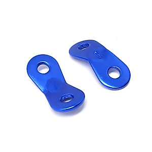 Honbay 12PCS Aluminum Alloy Tent Rope Tensioner Dual Holes Wind Rope Tent Buckle Guyline Cord Adjuster Camping Tightening Clasp Guyline Holder for Outdoor Activities