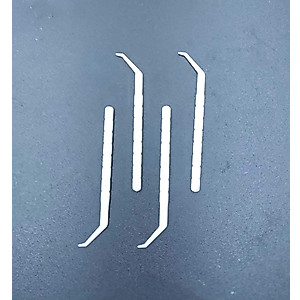 Angled toothpick Scalerpick White Plastic Household Teeth Cleaning Curved Hook 2 Bottle 400pieces