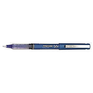 Precise® V7 Rolling Ball Pen, Fine Point, Blue Ink, Box Of 12 (35349)
