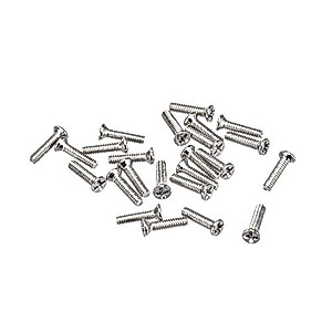 uxcell M1.2 x 5mm Phillips Screw Fastener Silver Tone for Laptop PC TV Fan Audio Switch 150pcs