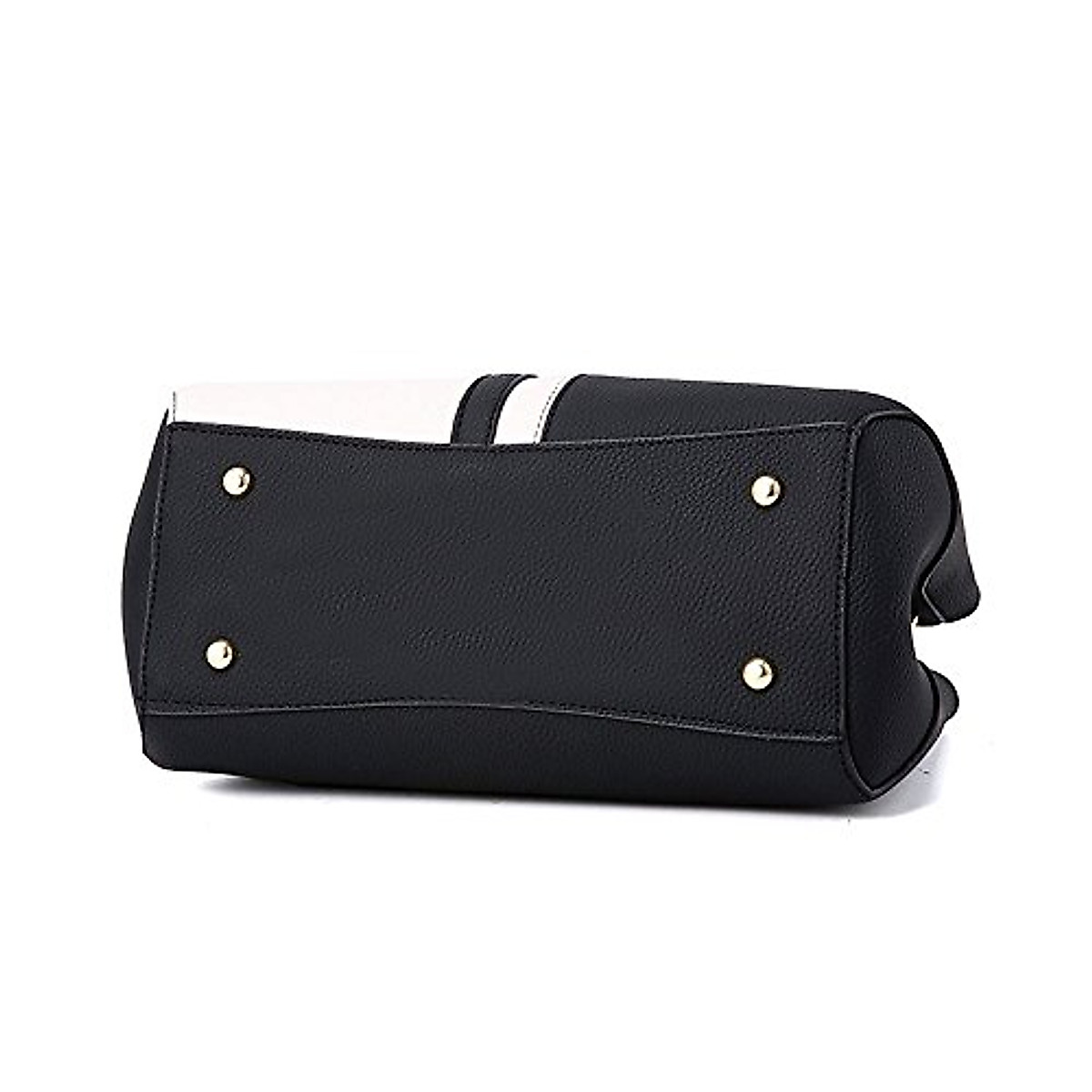 Nevenka Purses and Handbags for Women Top Handle Bags Leather Satchel Totes Shoulder Bag From (Black)