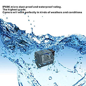 AHD 720P, Super Clear, 7" Wired Monitor Rear View Backup Camera System for Farm Tractor, Truck, RV, Forklift, Heavy Equipment, EXCAVTORS, Skid Steer