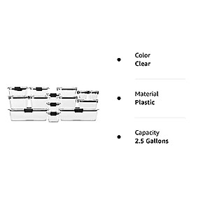 Rubbermaid Storage container set, Clear