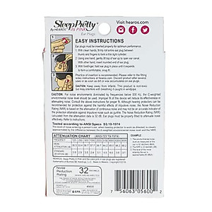Hearos Sleep Pretty in Pink Women's Ear Plugs, 56 Count
