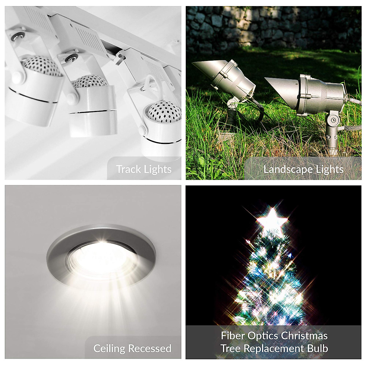 Simba Lighting LED MR11 Flood Light Bulbs (4 Pack) 12V 3W 20W Halogen Replacement 2-Pin 240lm for Landscape, Accent, Track Lights, and Christmas Tree Fiber Optics, GU4 Bi-Pin Base, 4000K Natural White