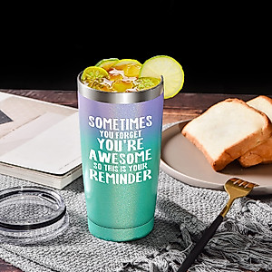 ARABOSTON Inspirational Gifts for Women - Mother's Day Gifts, Birthday Gifts for Best Friend,Coworker, Mom, Insulated Tumbler with Key Chain, 20oz