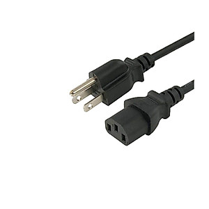 eeTao 3-Prong AC Power Cord Compatible with VEVOR 2L-15L Digital Ultrasonic Cleaner with Digital Timer & Heater Power Supply Cable Cord Replacement AC Charging Cable