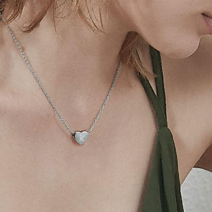 PORPI-JOJO Letter K Necklaces For Girls Kids Jewelry For Girls 8-12 Little Girls Jewelry Ages 6-8 Silver Initial Heart Necklace For Girls