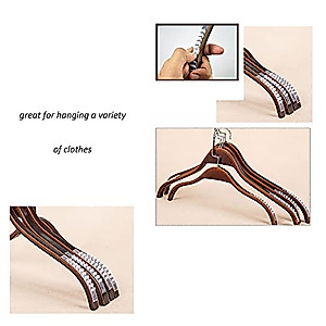 Non-Slip Hanger Grips for Wood Hangers- 100 Pcs Clear Non-Slip Rubber Hanger Grips Hanger Strips Adhesive Clothes Hanger Grips